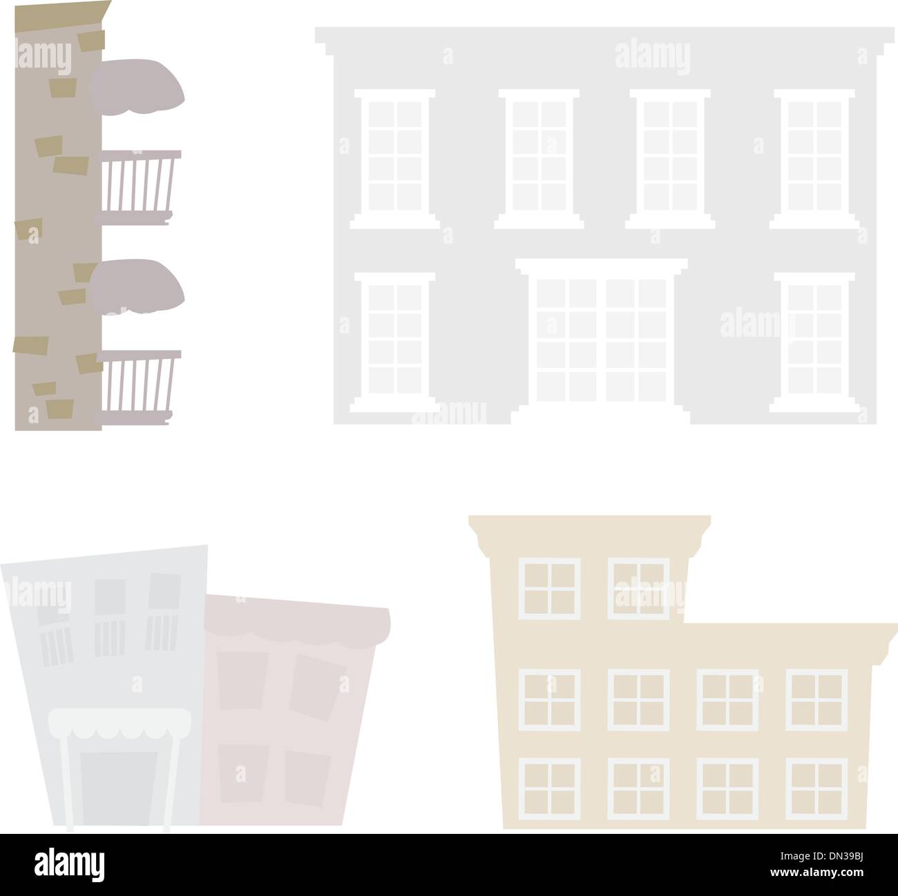 Background with buildings Stock Vector Images - Alamy