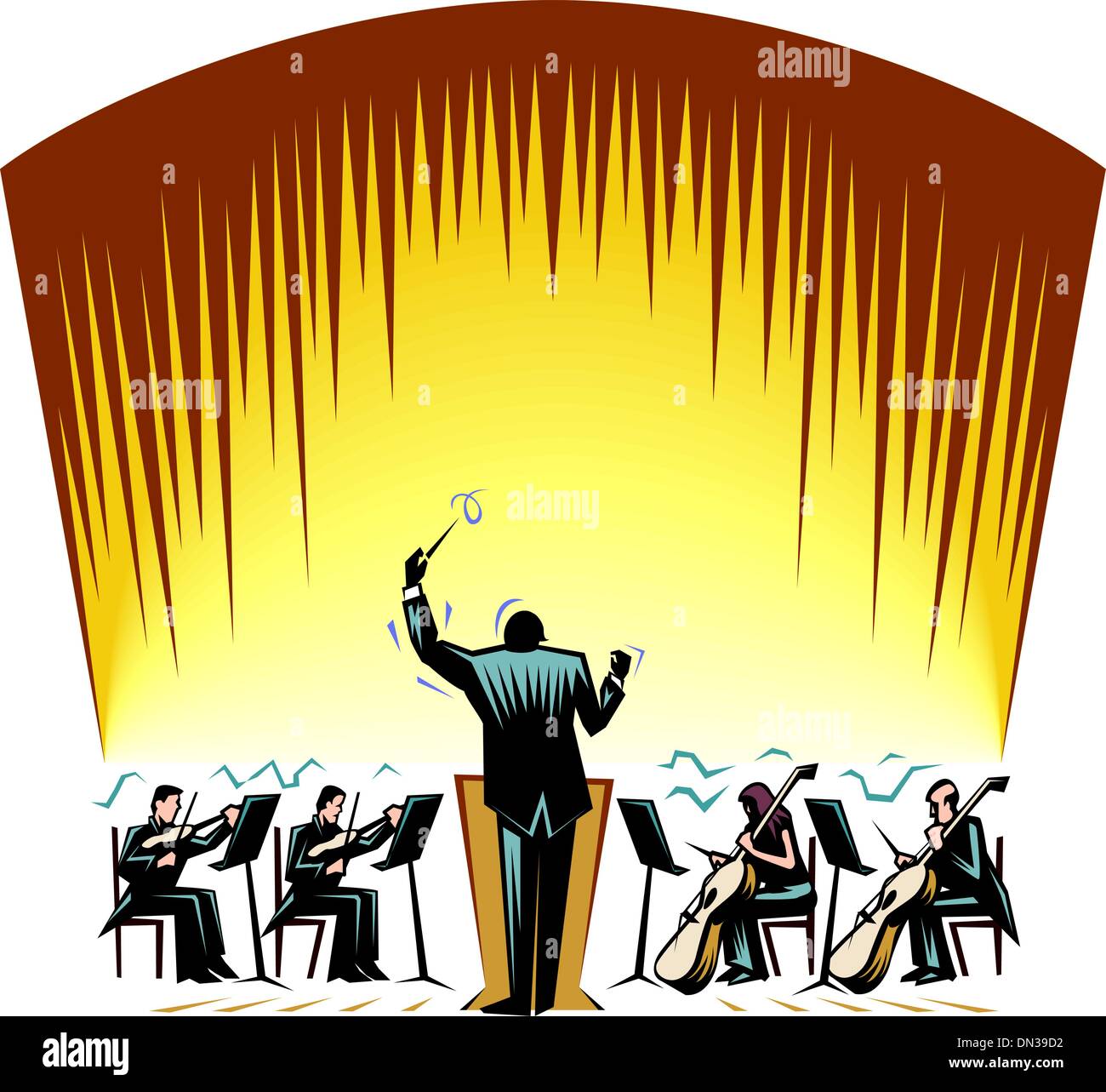 At the concert Stock Vector Image & Art - Alamy