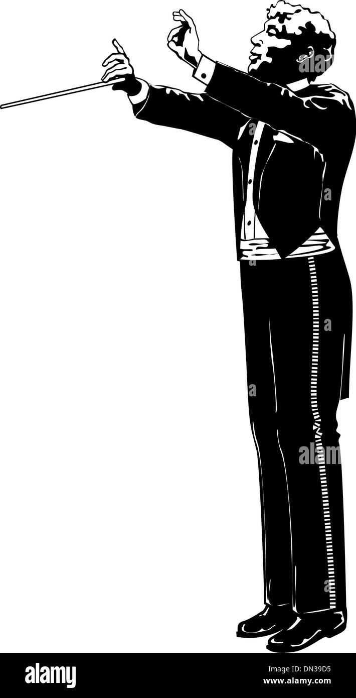 man conductor leader Stock Vector Image & Art - Alamy