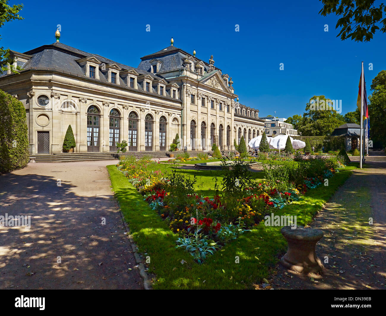 Orangery at Castle Garden in Fulda, Hesse, Germany Stock Photo - Alamy