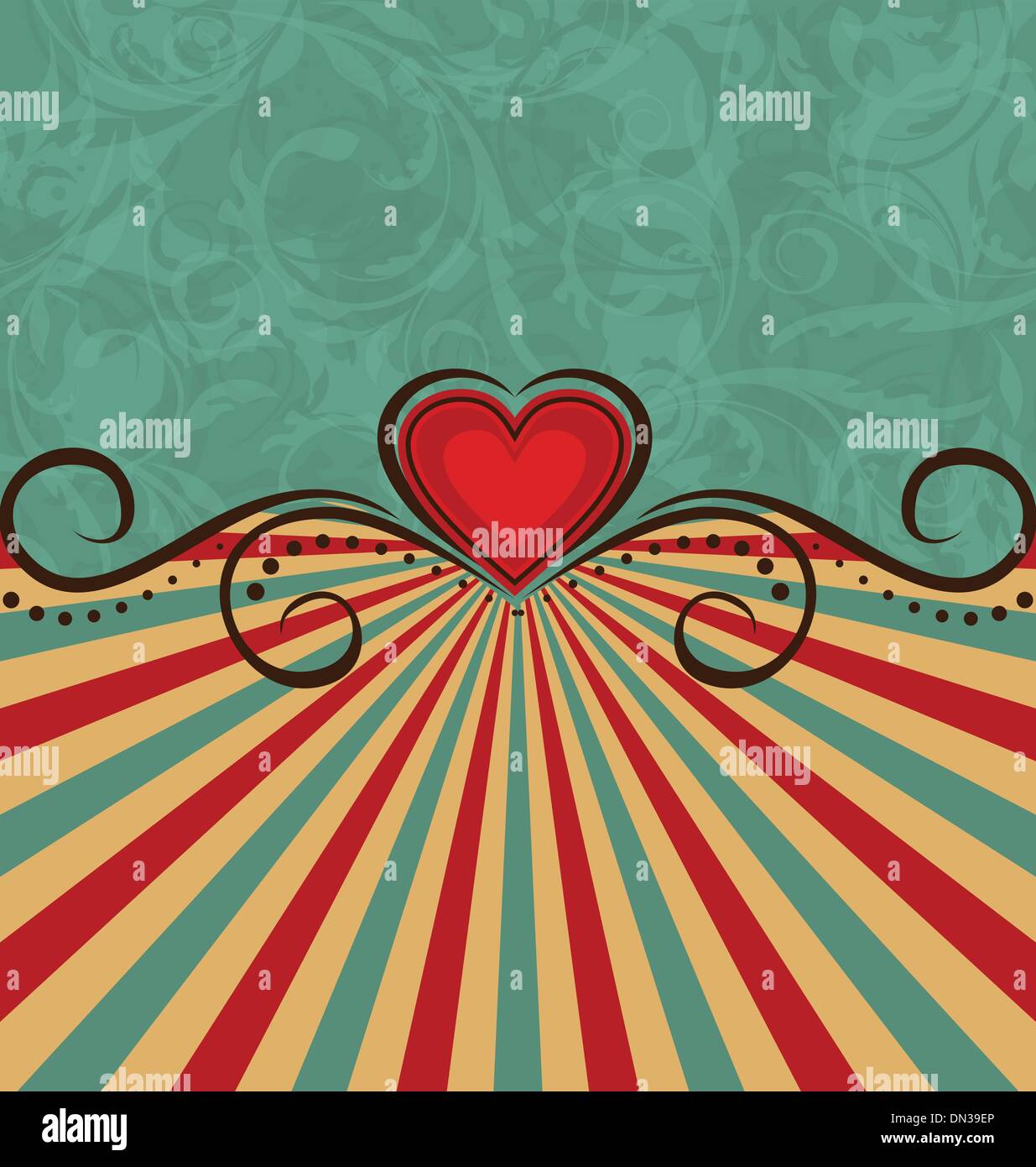 Valentine's Day vintage background Stock Vector Image & Art - Alamy