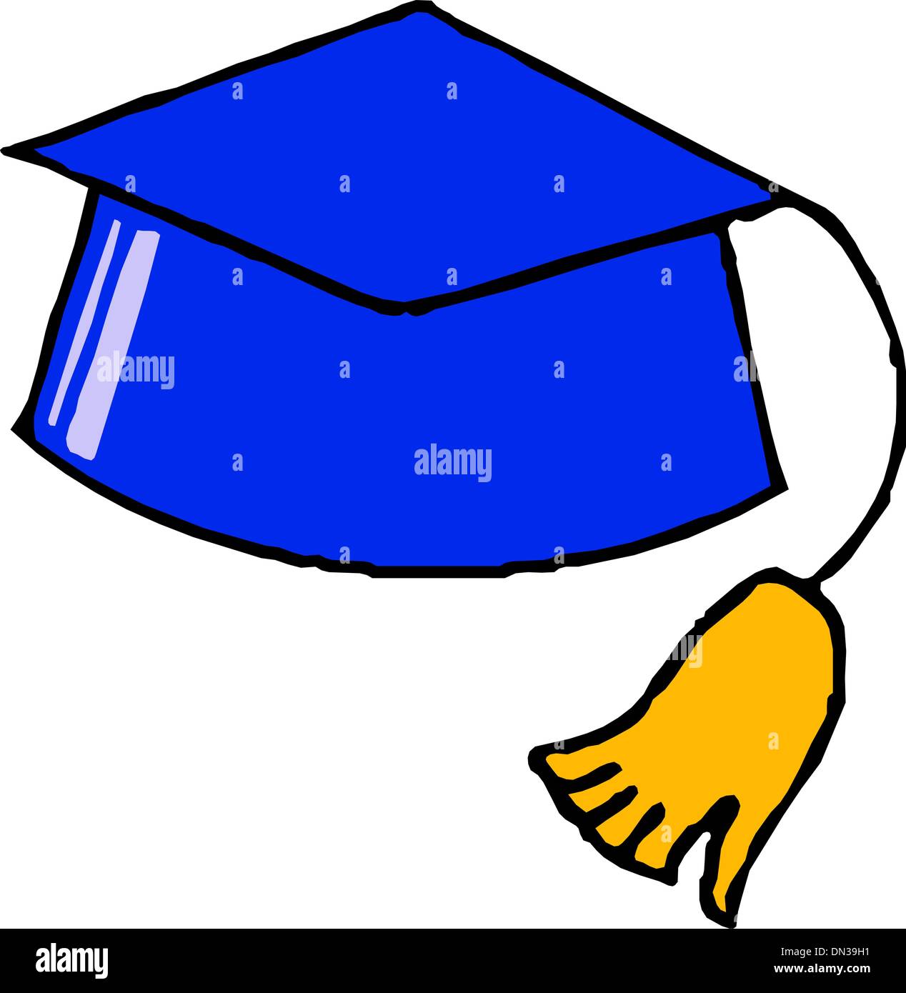 Red graduation cap Stock Vector Images - Alamy