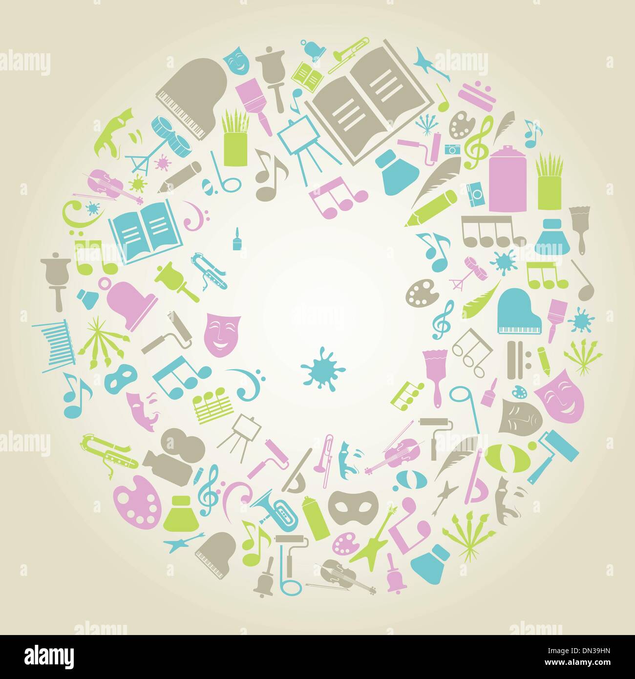 Book decoration art Stock Vector Images - Alamy