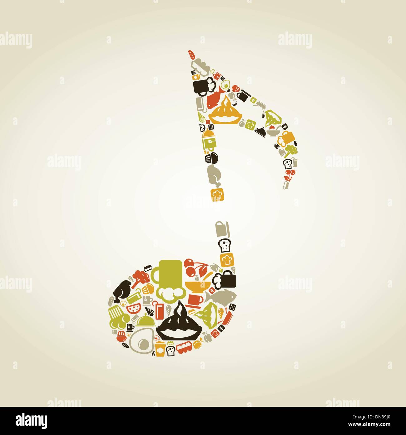 Food note Stock Vector Images - Alamy