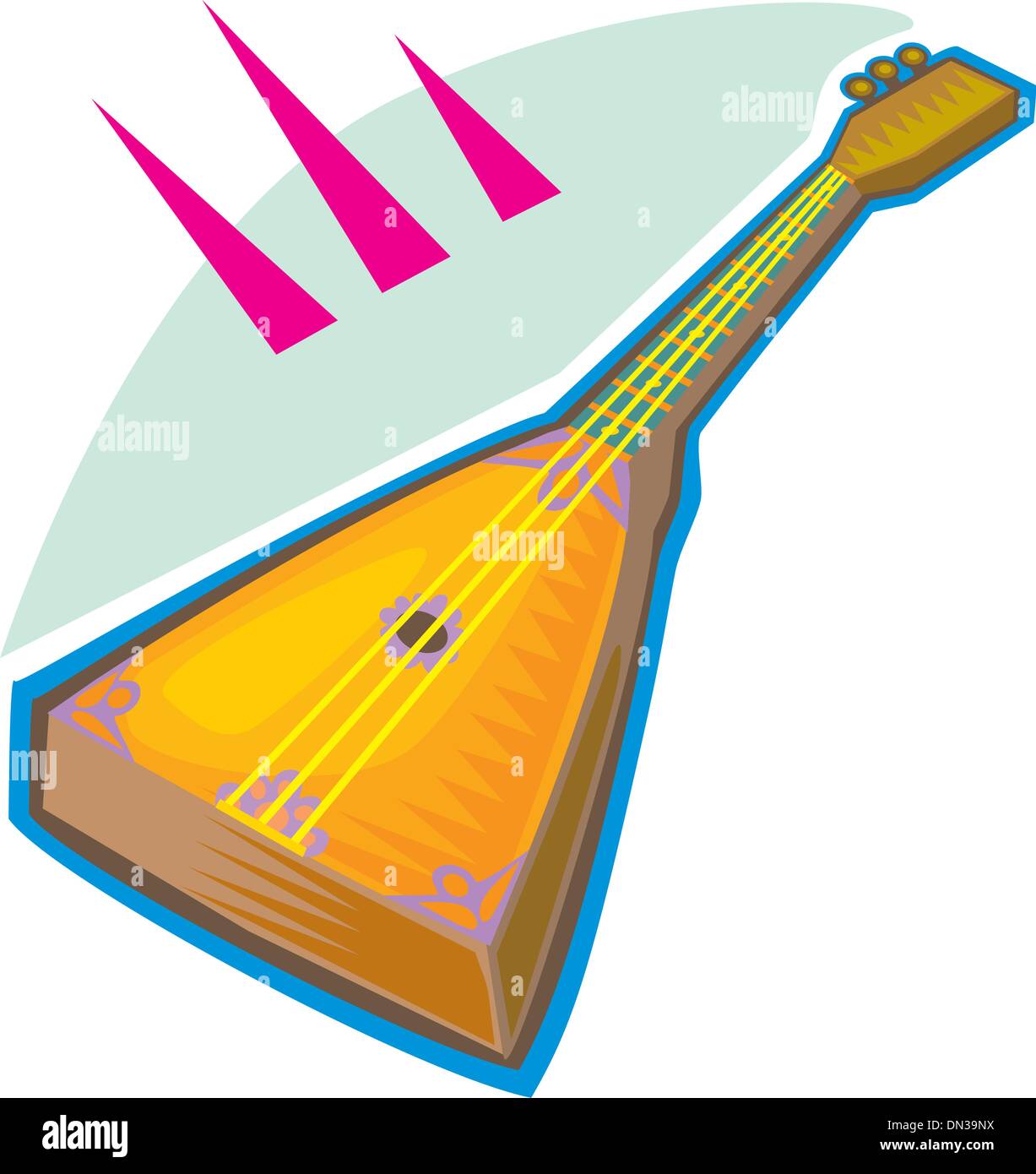 Balalaika vector vectors hi-res stock photography and images - Alamy