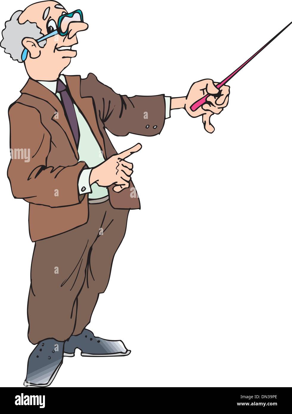 Conductor orchestra illustration Cut Out Stock Images & Pictures - Alamy