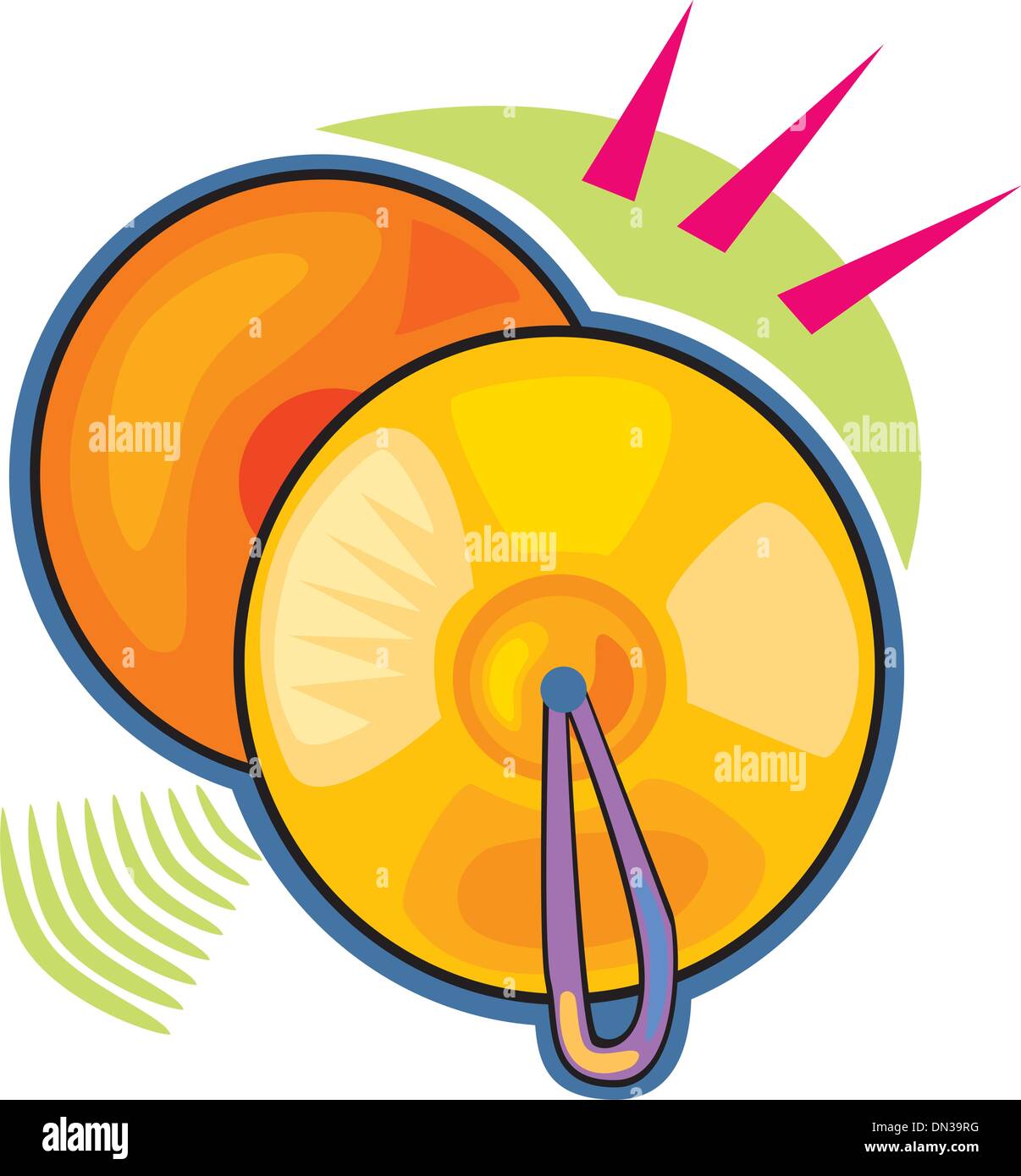 Cymbal vector vectors hi-res stock photography and images - Alamy