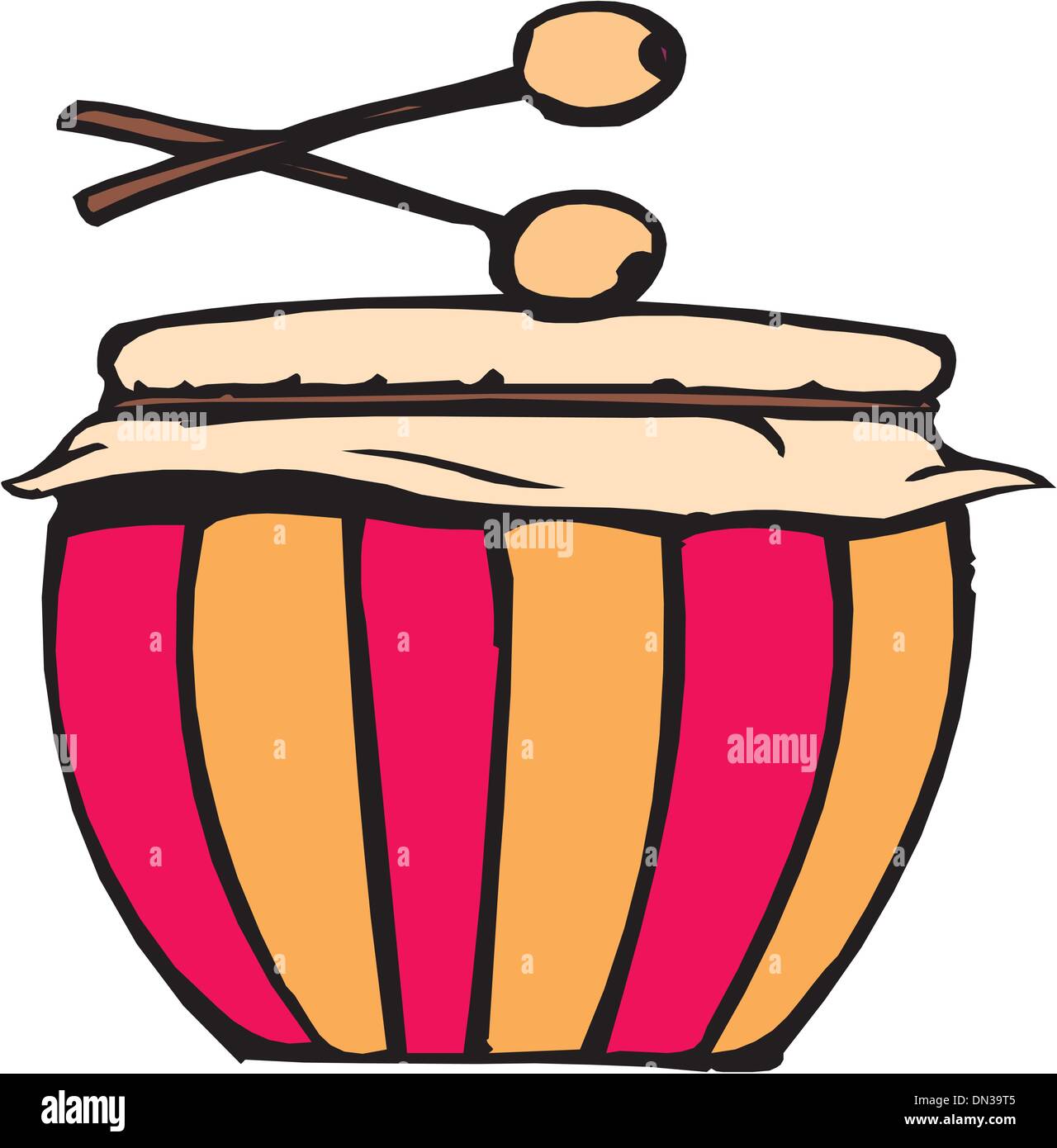 Bass drum instrument Stock Vector Image & Art - Alamy