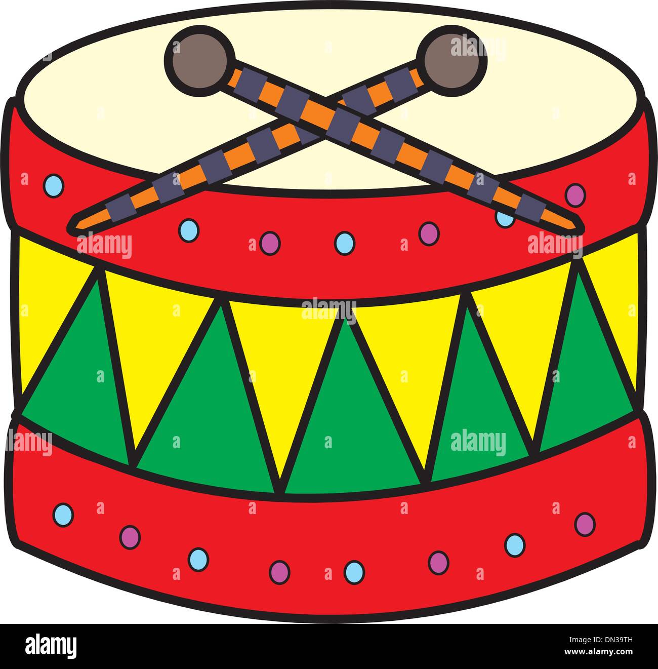 Bass drum instrument Stock Vector Image & Art - Alamy