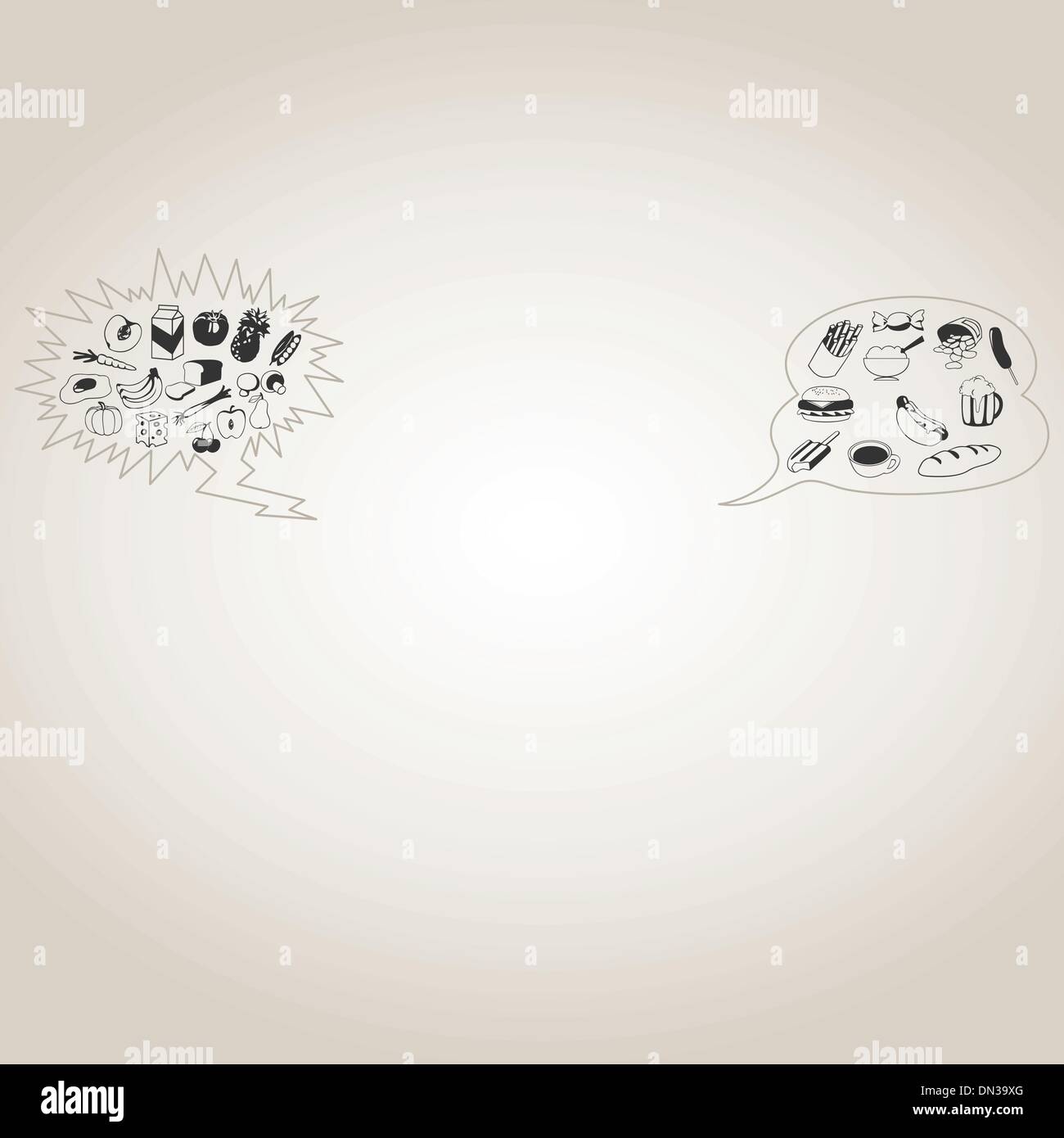 Beer fat man illustration hi-res stock photography and images - Alamy