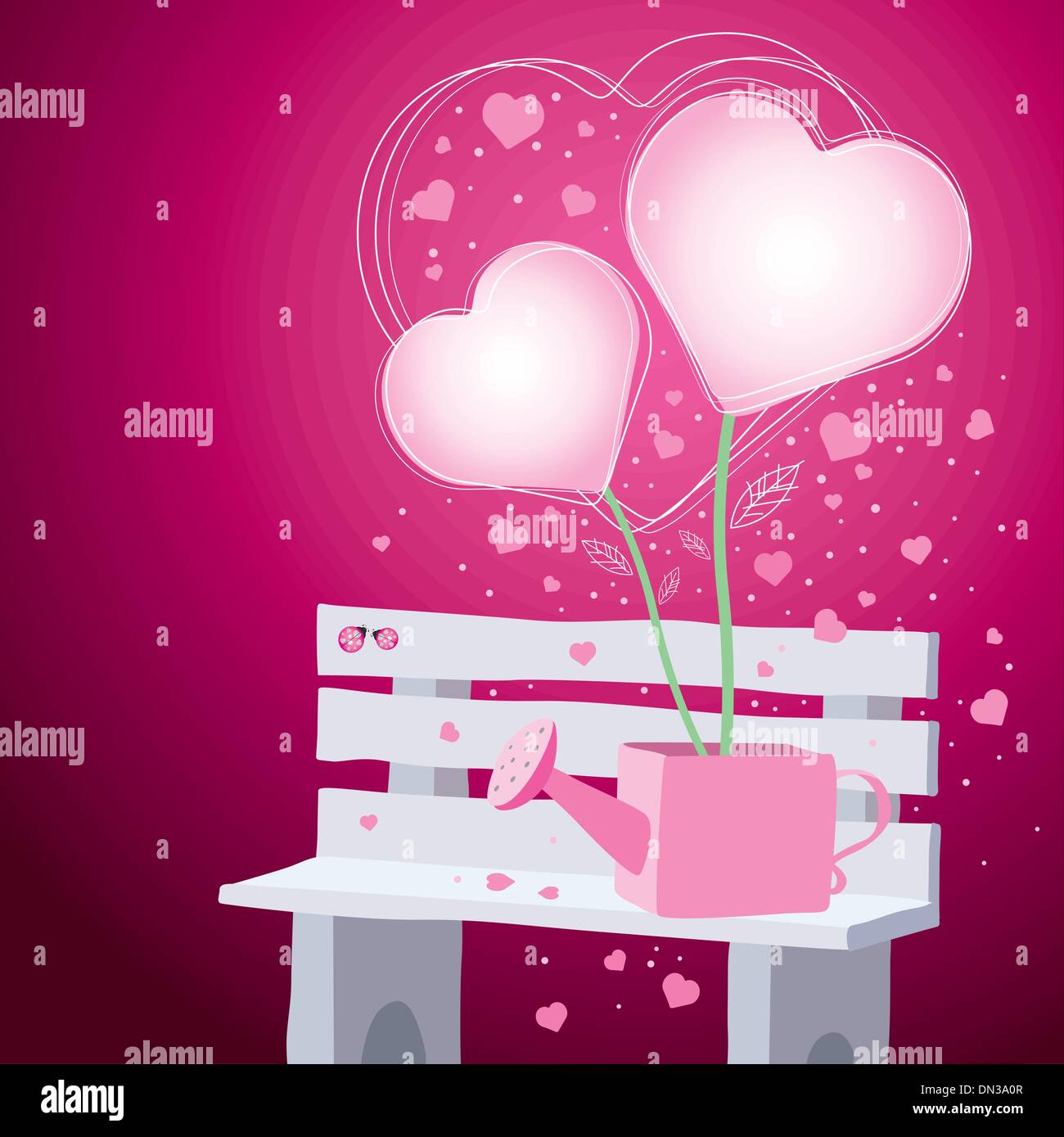 Water tree in garden Stock Vector Images - Alamy