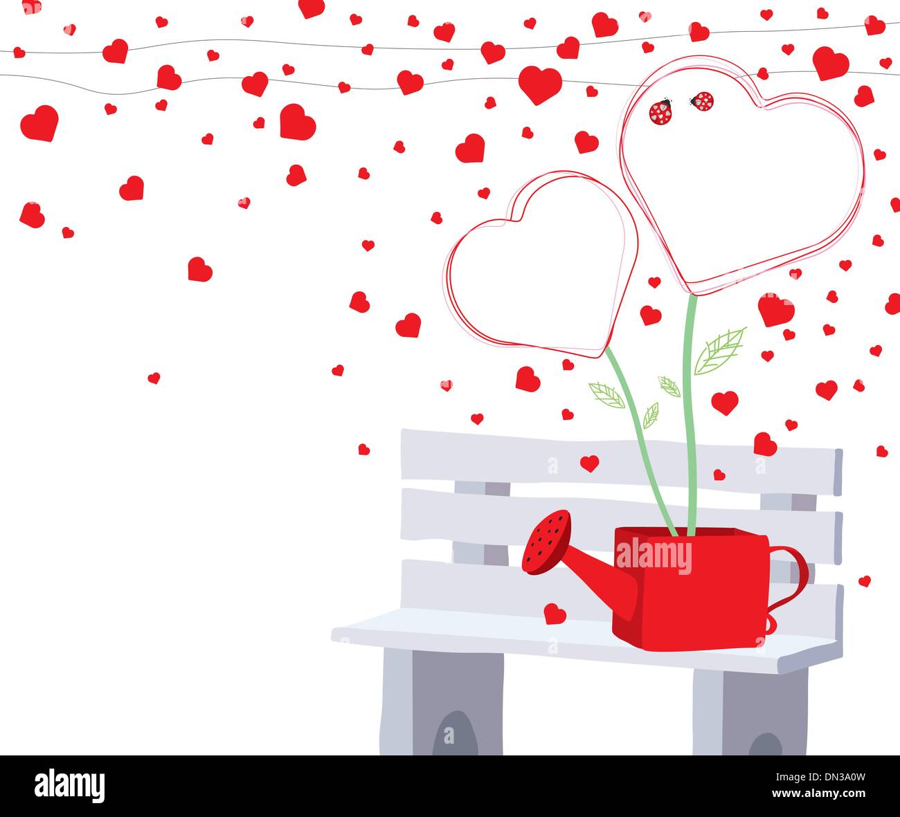 Red wooden heart in Stock Vector Images - Alamy