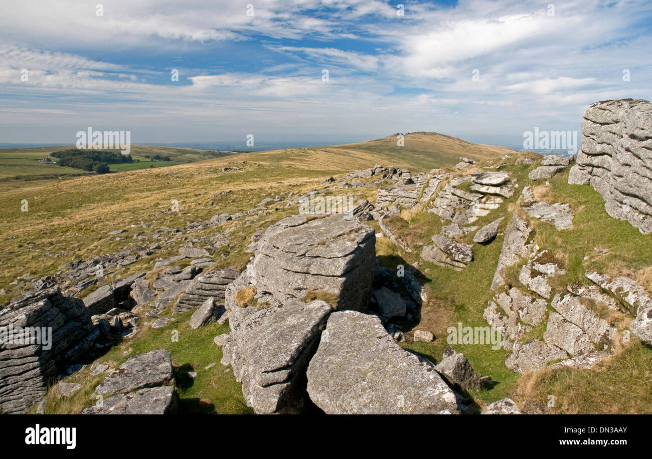 Looking north towards belstone tor hi-res stock photography and images ...