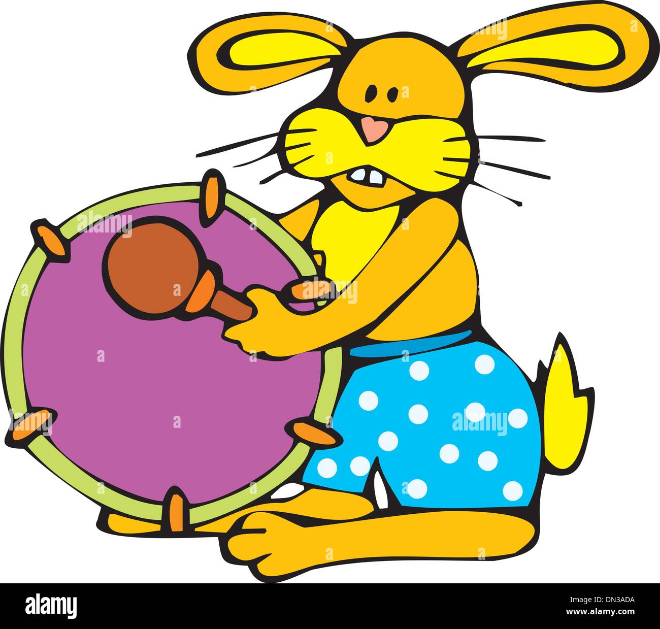 Cartoon drummer hi-res stock photography and images - Alamy