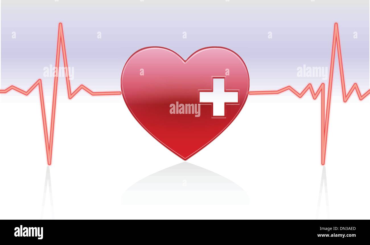 Heart beat graph dead Stock Vector Images - Alamy