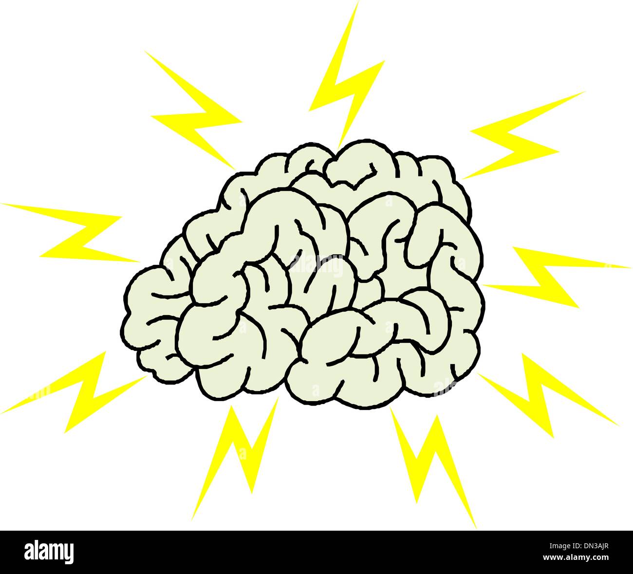 Human brain graphic Stock Vector Images - Alamy