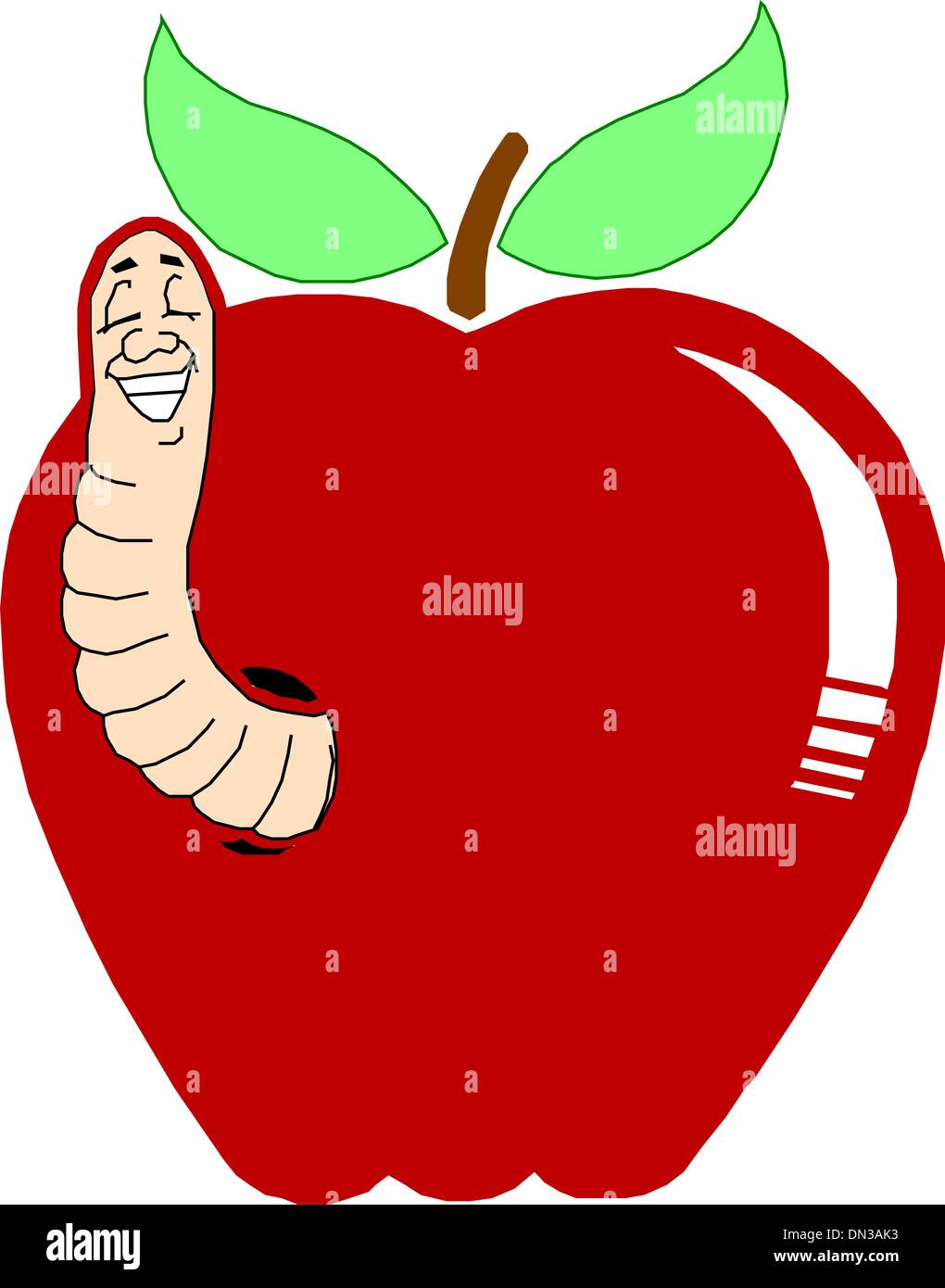 Worm vector hi-res stock photography and images - Alamy