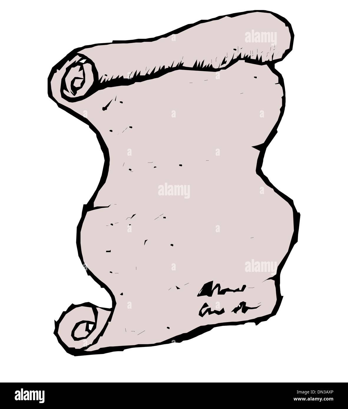 Blank white paper isolated scroll Stock Vector Images - Alamy