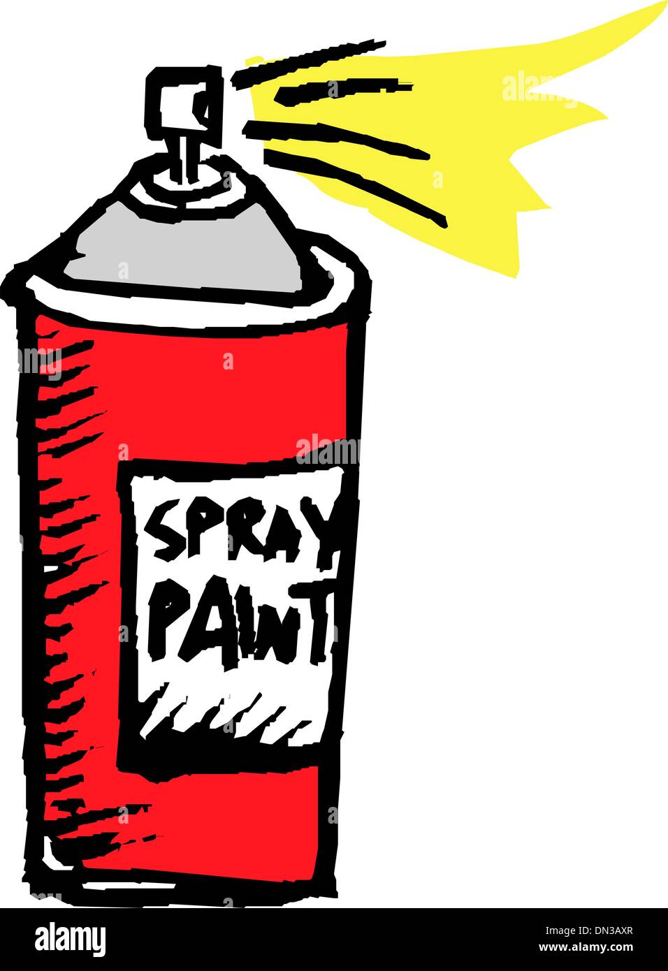 Red paint can roller Stock Vector Images - Alamy