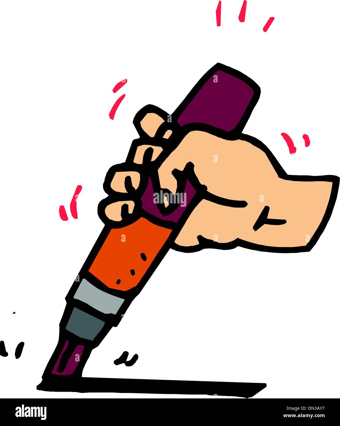 Hand drawing vectors hi-res stock photography and images - Alamy