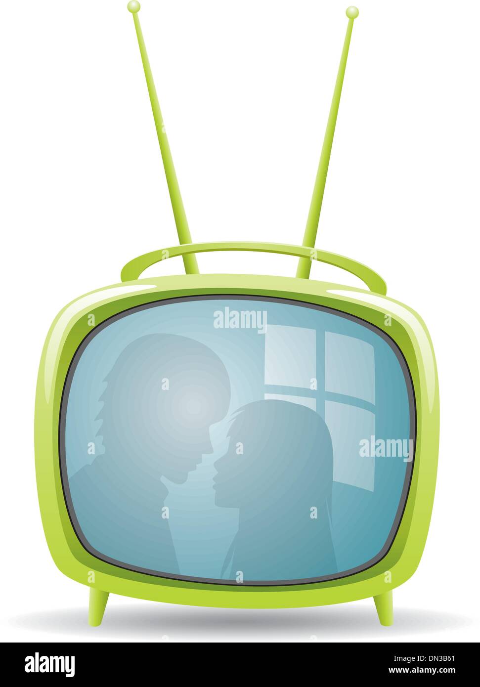 vector tv set Stock Vector Image & Art - Alamy