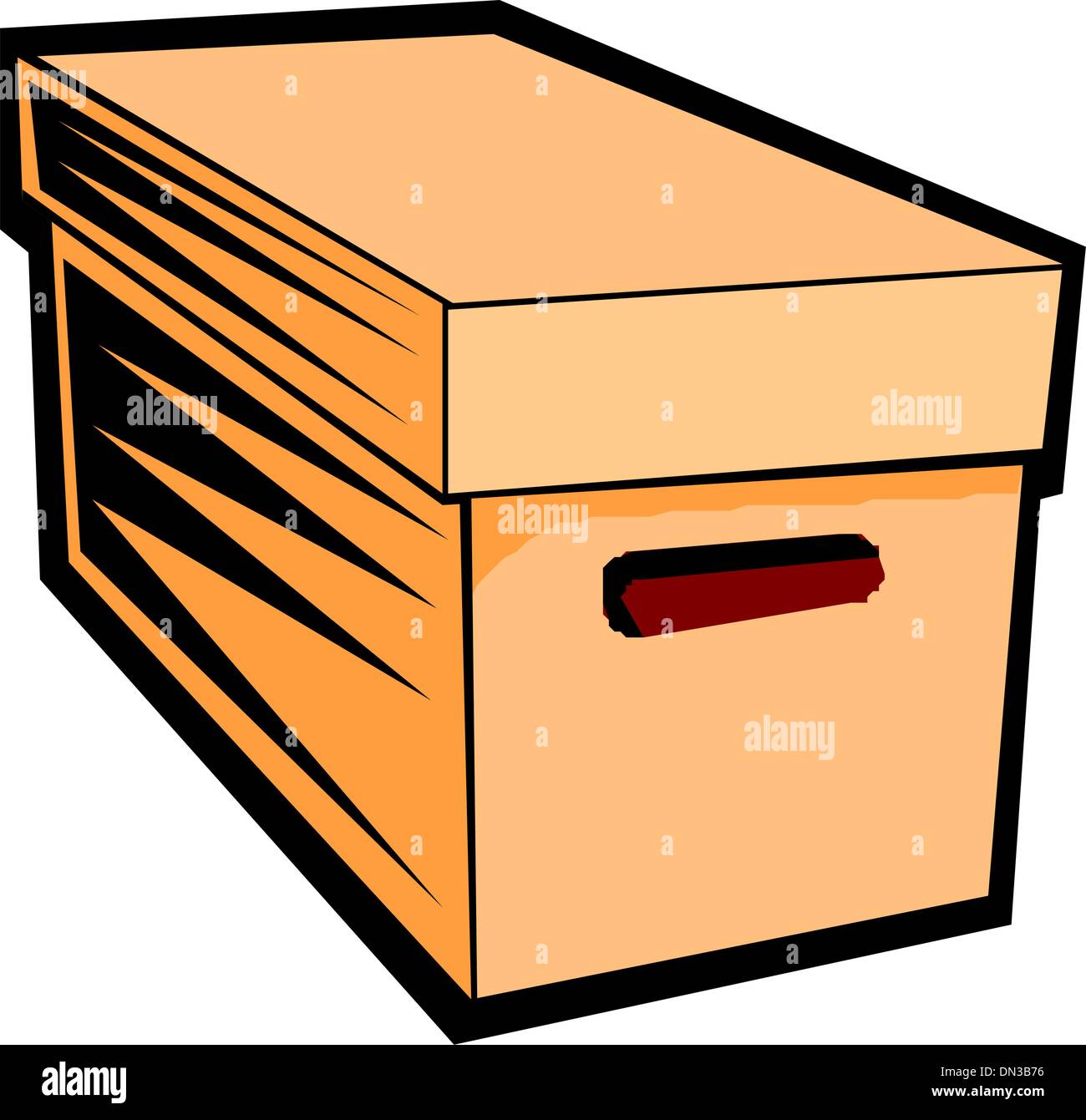 closed cardboard box Stock Vector Image & Art - Alamy