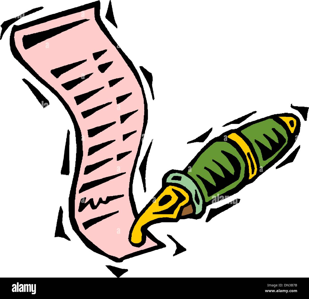 Feather writing paper Stock Vector Images - Alamy