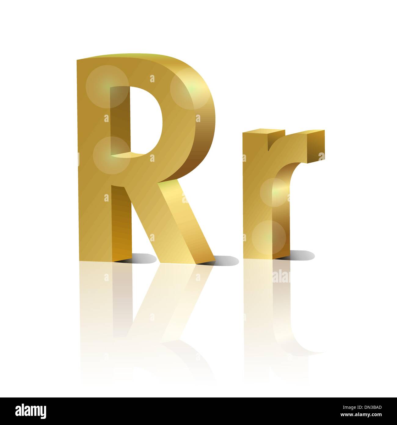 Golden letter R Stock Vector Image & Art - Alamy