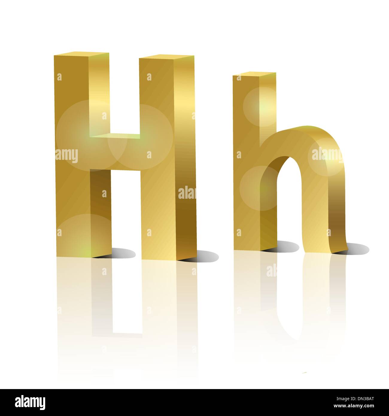 Golden letter H Stock Vector Image & Art - Alamy