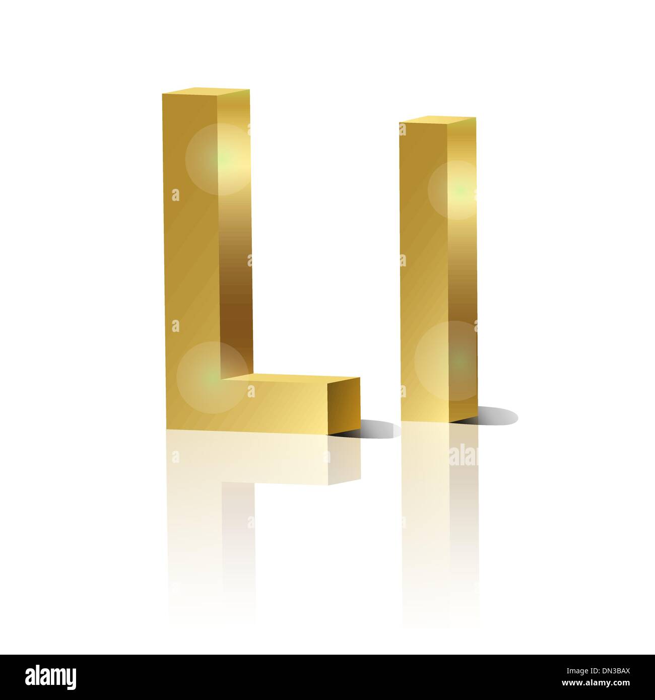 Golden letter L Stock Vector Image & Art - Alamy