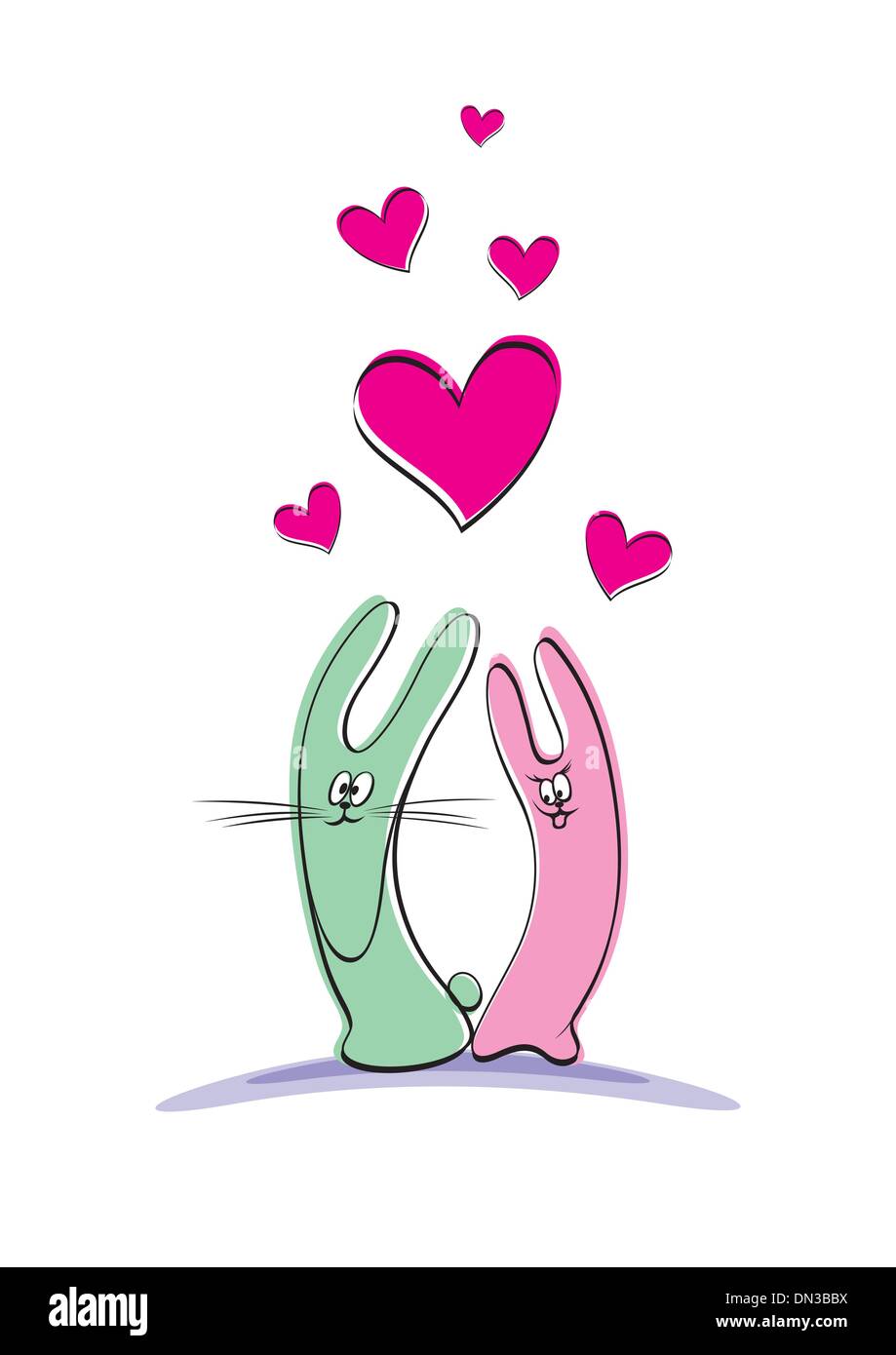 White rabbits Stock Vector Images - Alamy