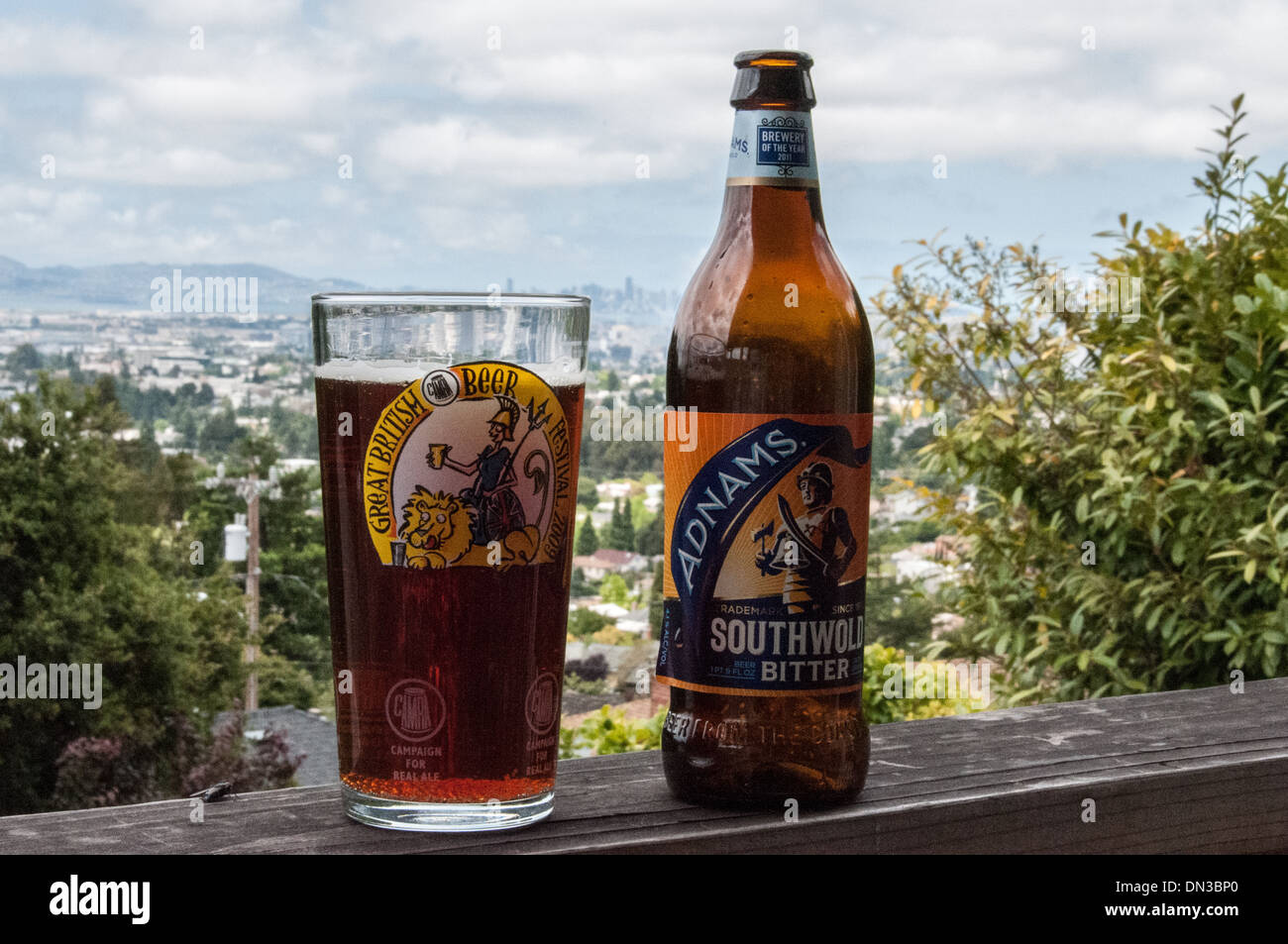Adnams Beer on the deck Stock Photo - Alamy