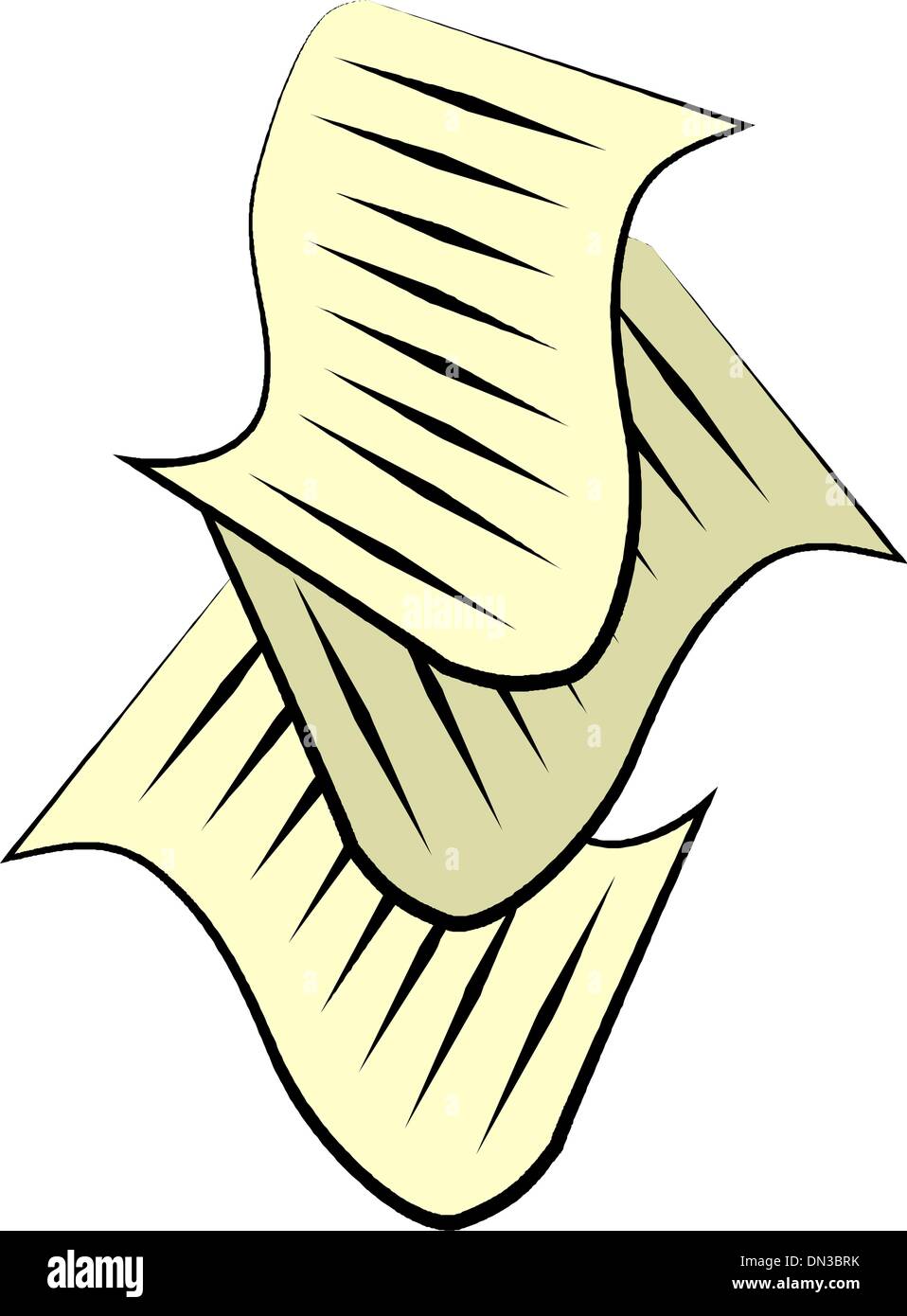 Blank sheets of paper Stock Vector Images - Alamy