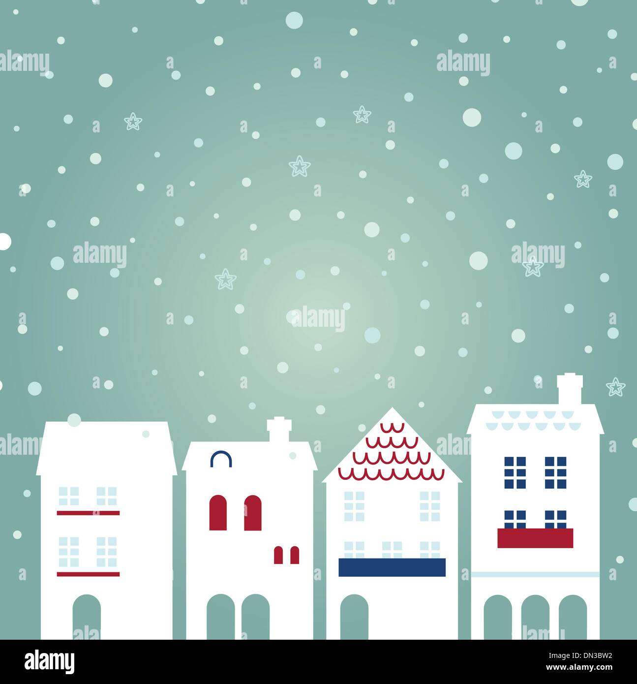Snow row Stock Vector Images - Alamy
