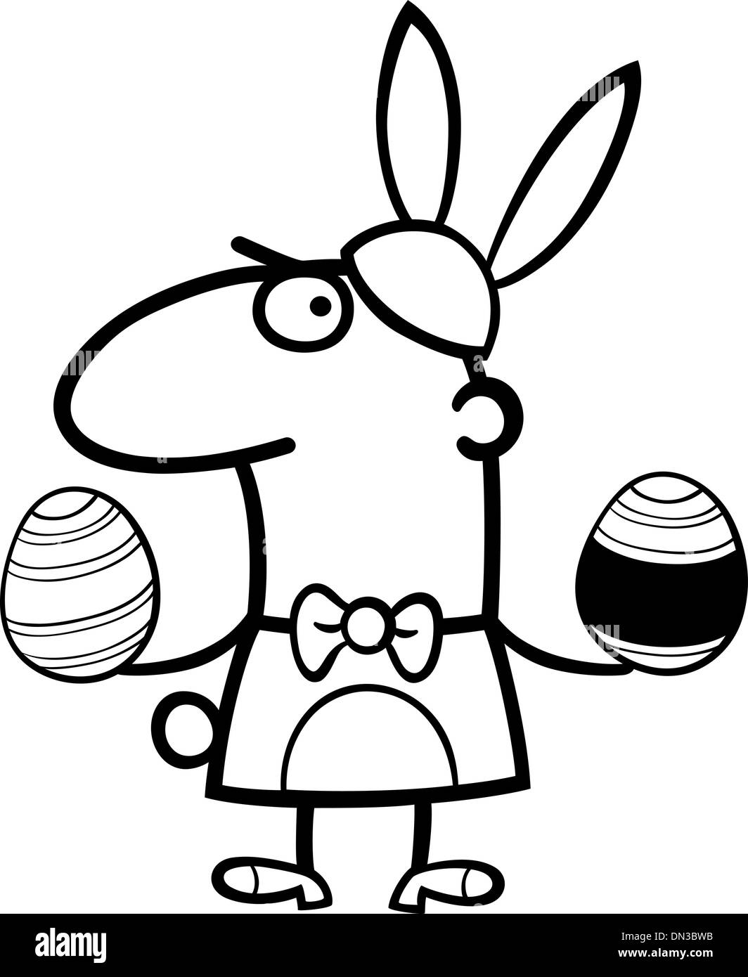 Rabbit costume man Black and White Stock Photos & Images - Alamy