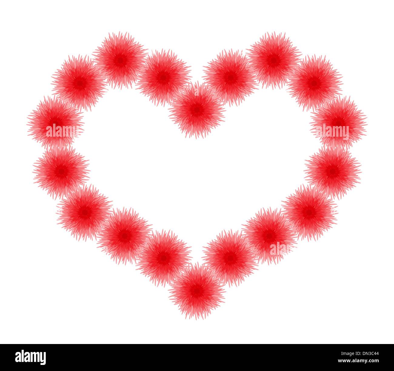 Heart From Flowers Stock Vector Image & Art - Alamy