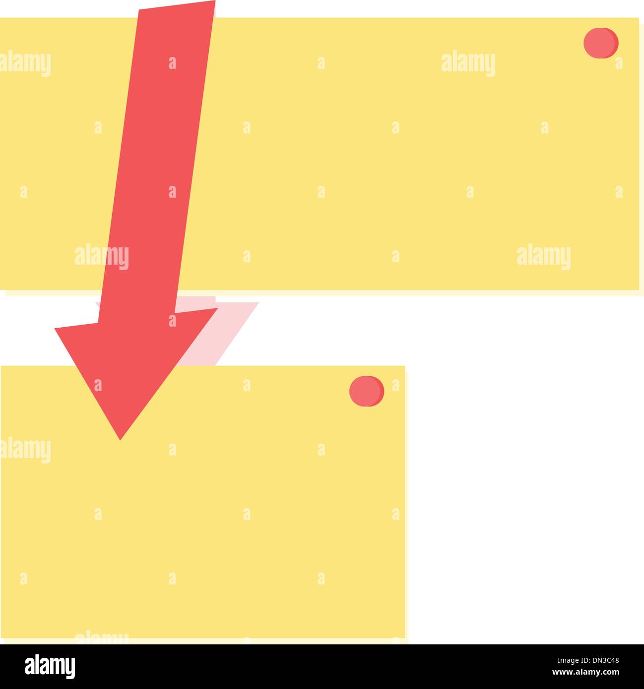 Arrows and paper note Stock Vector Image & Art - Alamy