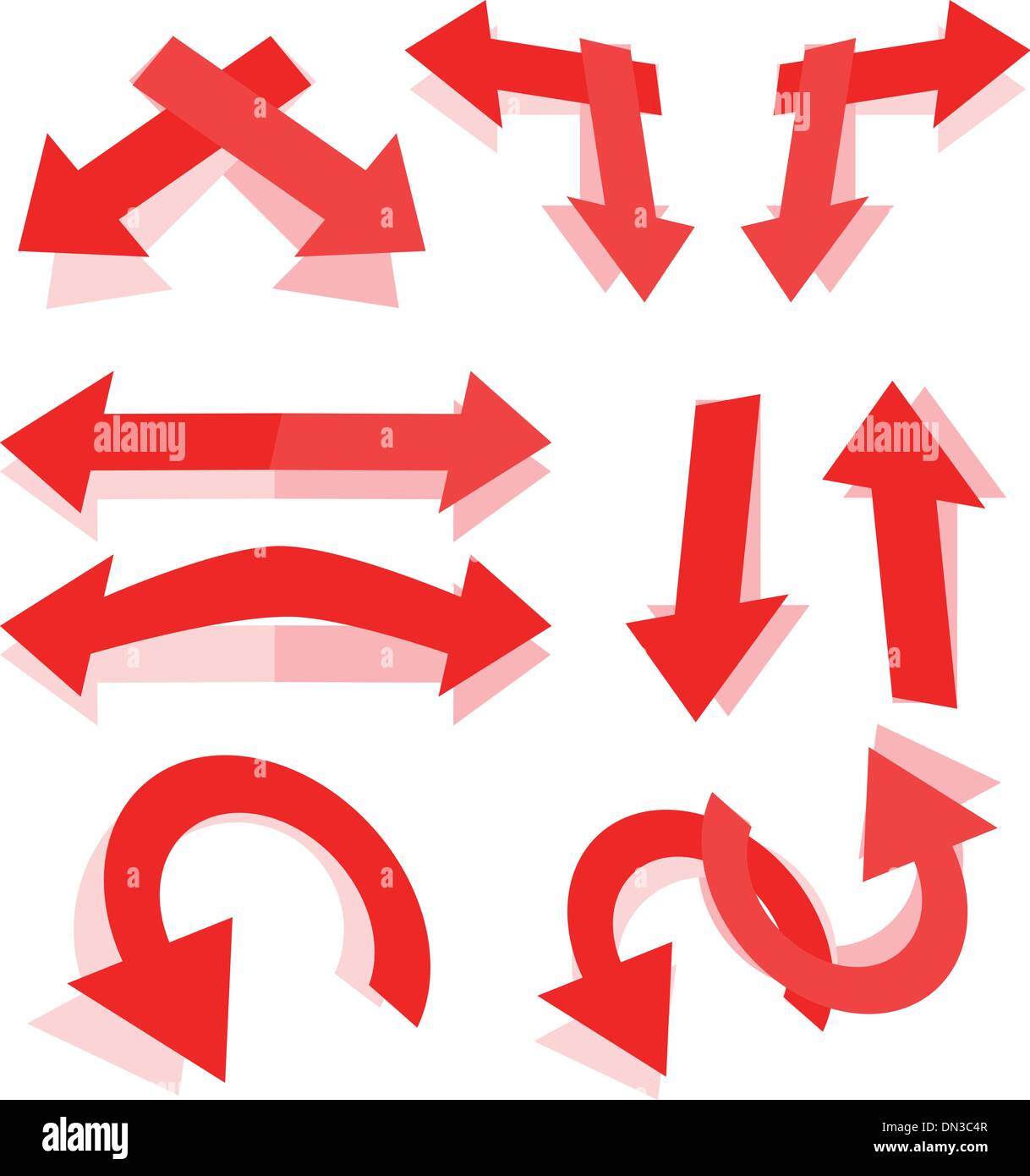 Red arrows Stock Vector Images - Alamy