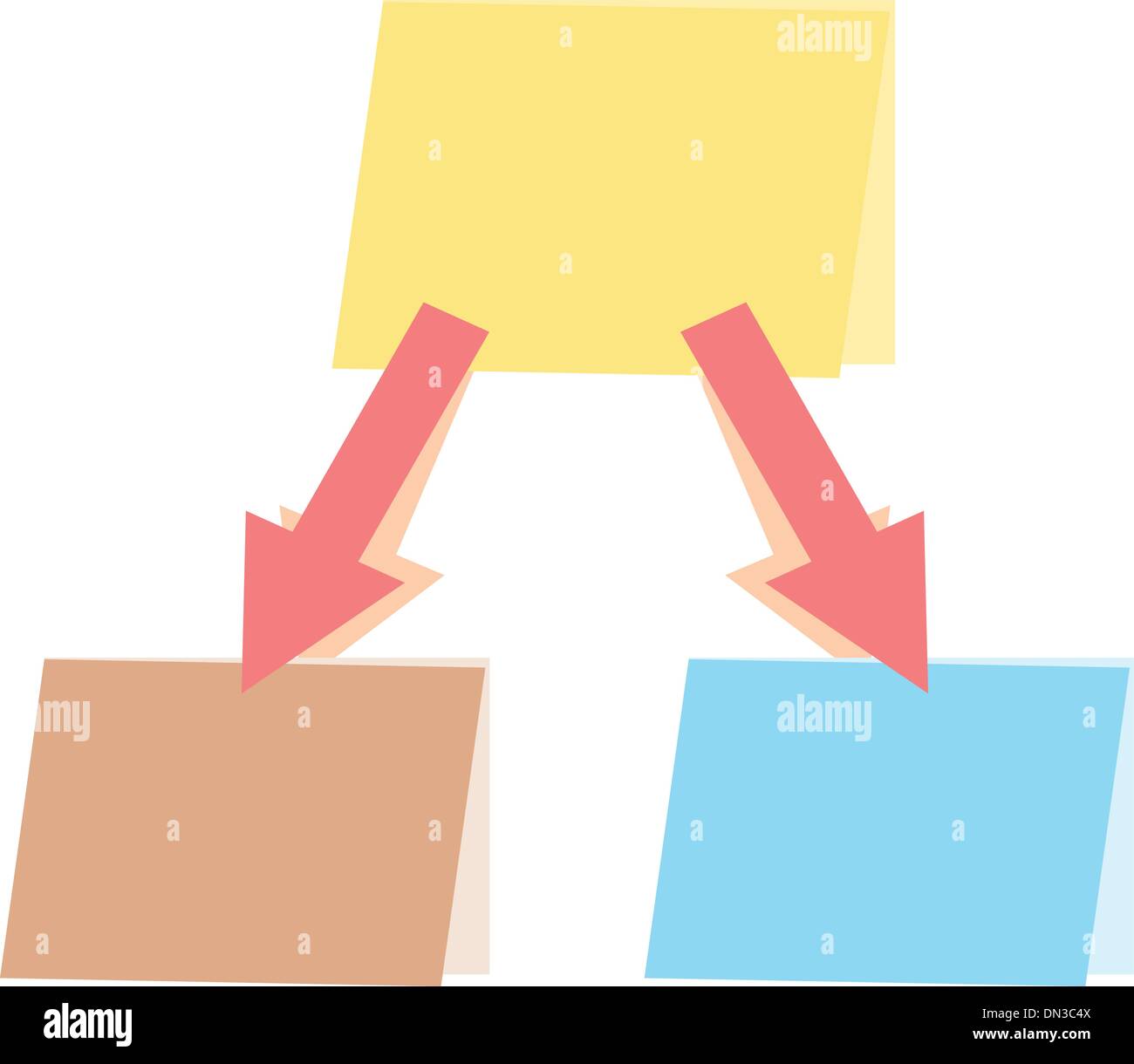 Arrows and paper note Stock Vector Image & Art - Alamy