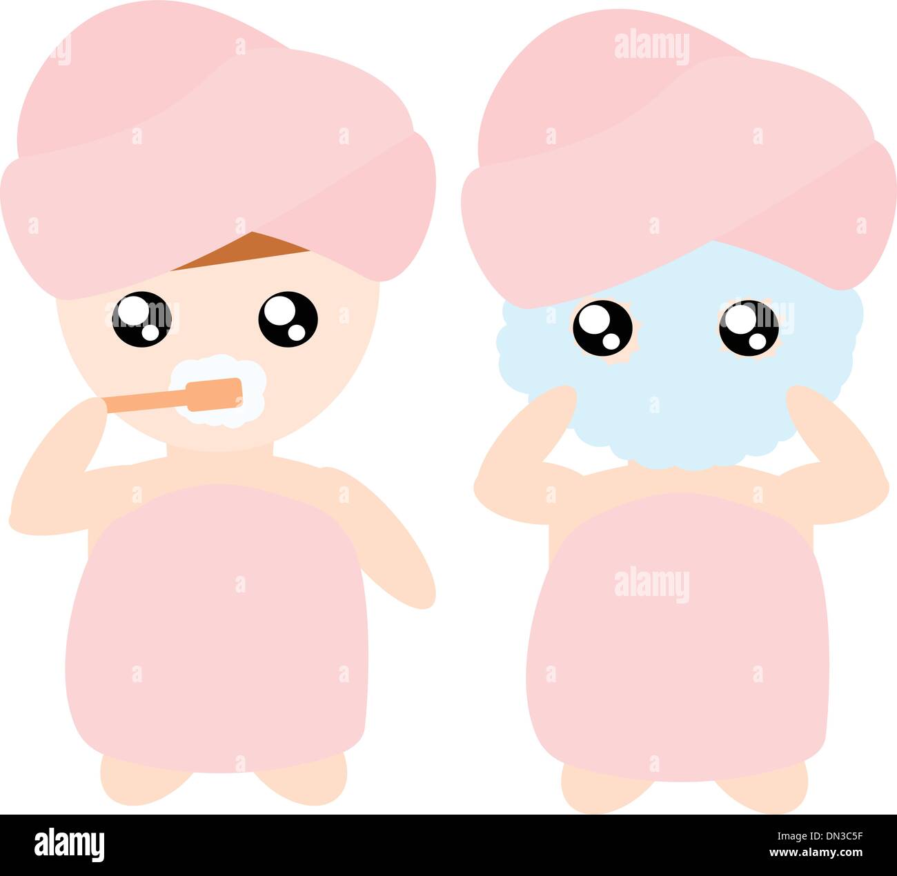 Child toothbrush toothpaste Stock Vector Images - Alamy