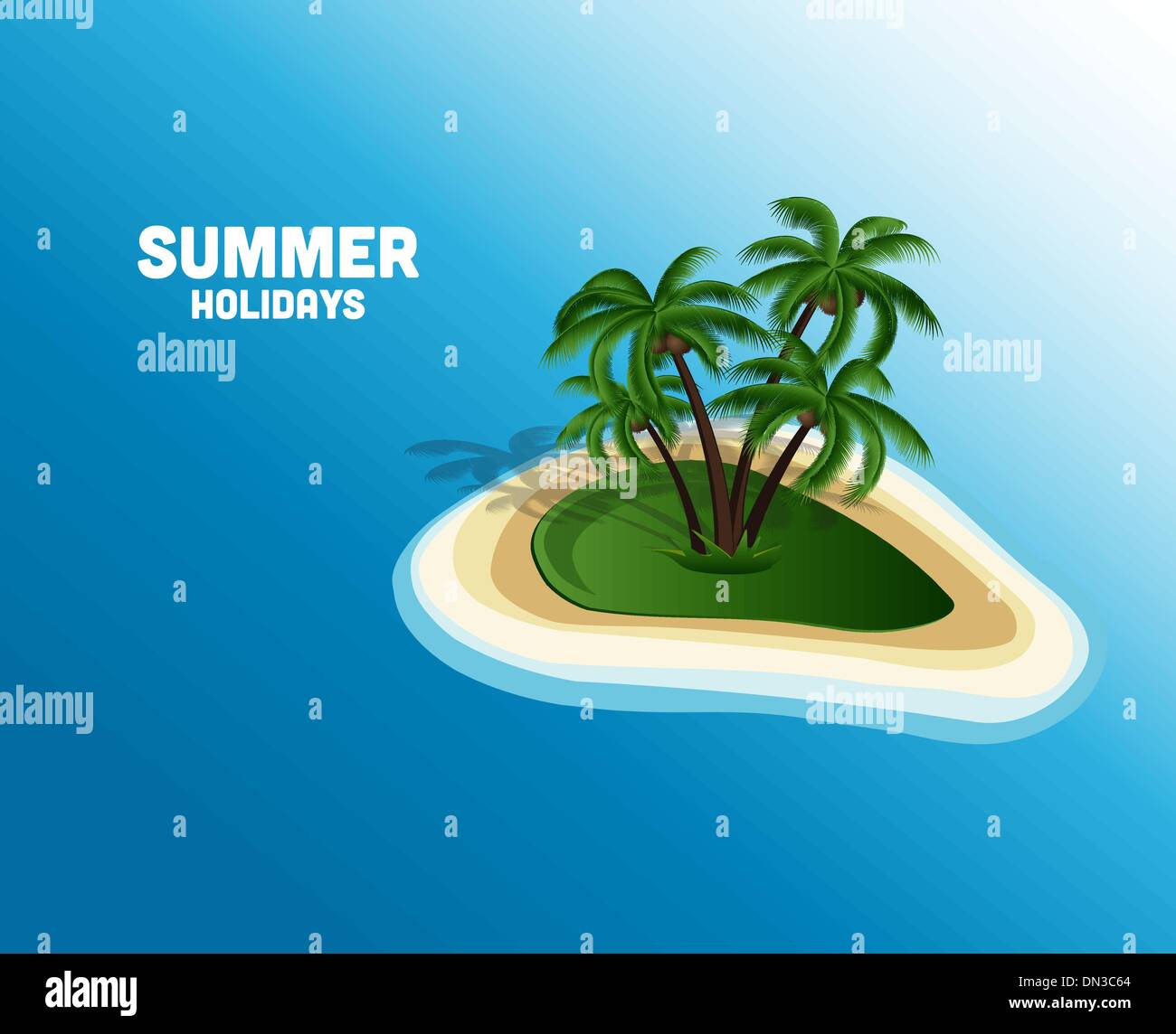 Idyllic holiday resort Stock Vector Images - Alamy