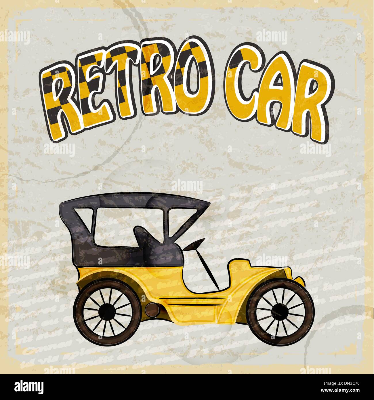 Old fashioned car on Stock Vector Images - Alamy