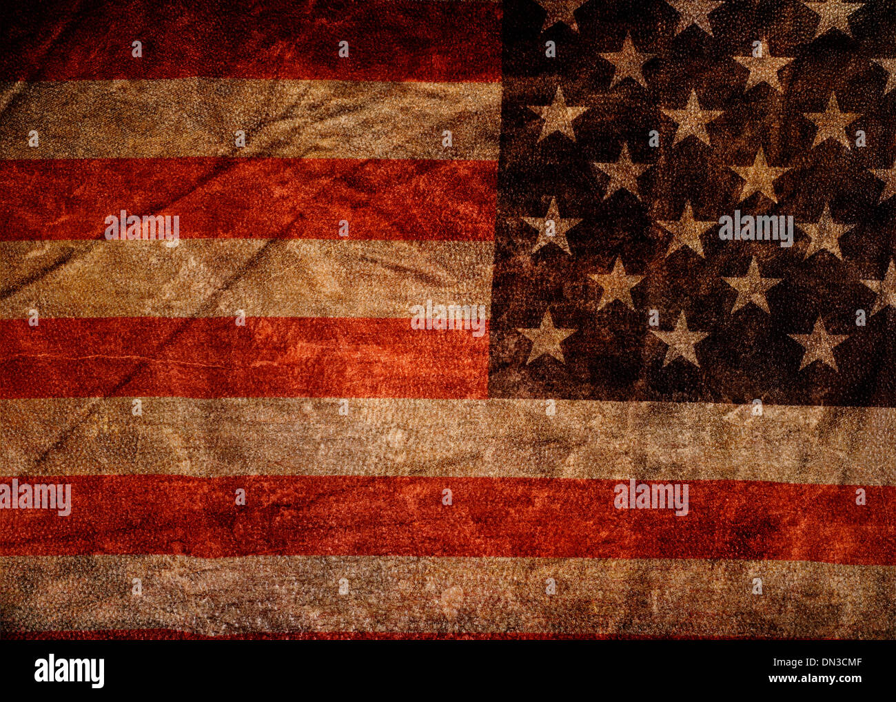 grunge American flag texture of close up Stock Photo - Alamy