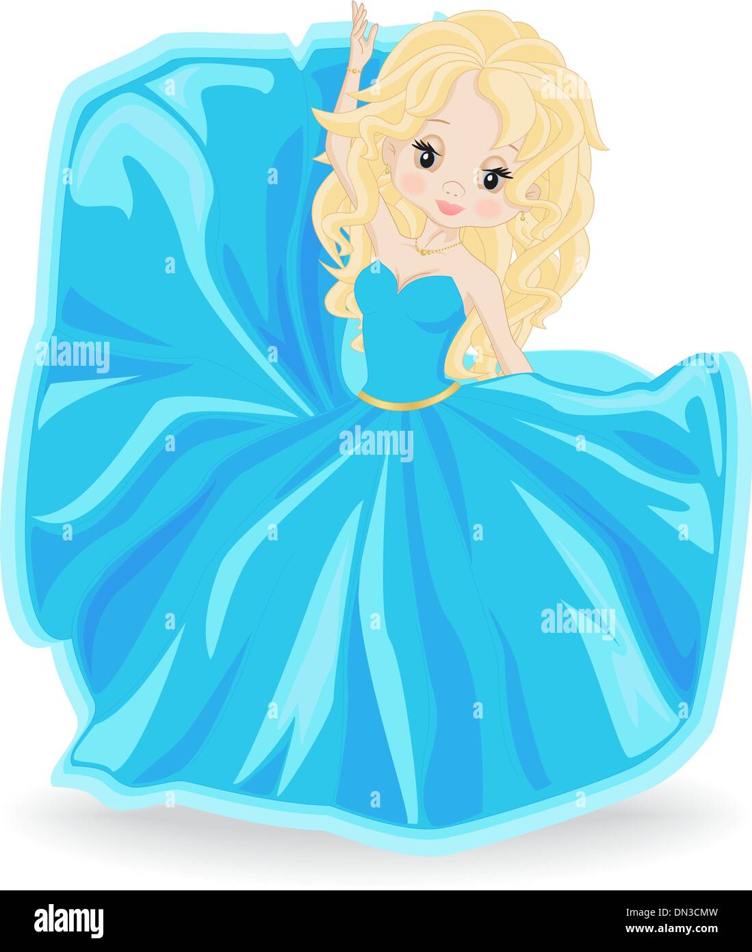 Beautiful slim girl in Stock Vector Images - Alamy