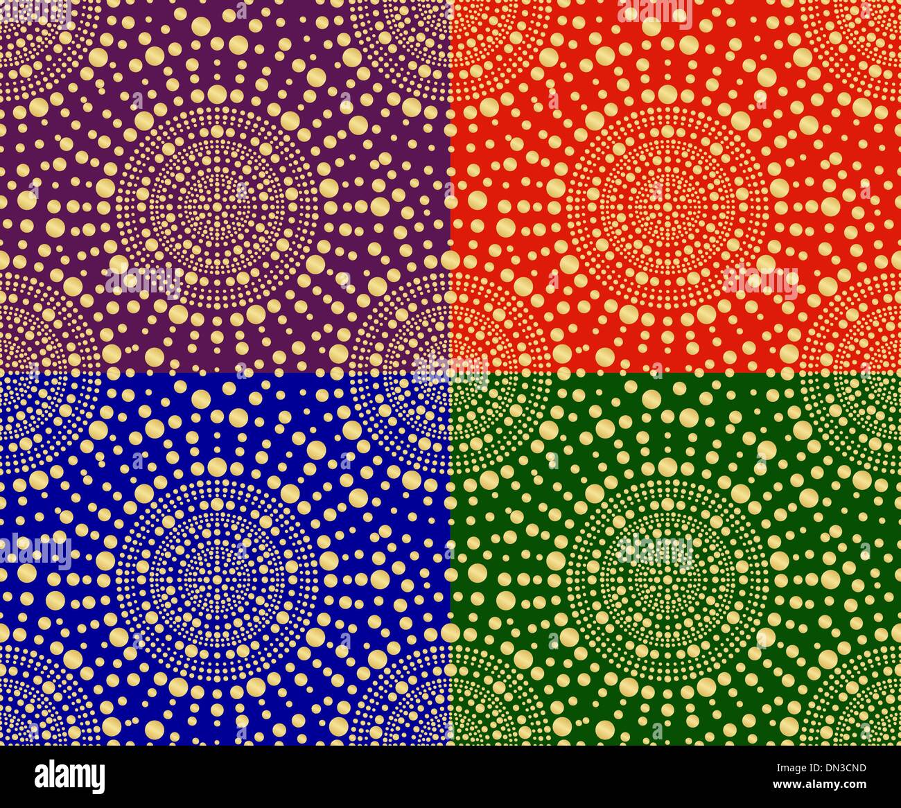 set of seamless patterns of circles Stock Vector Image & Art - Alamy