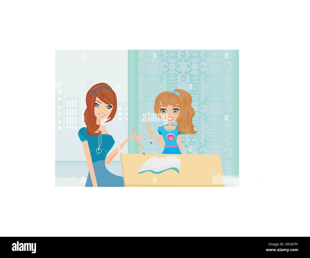 Helping learn Cut Out Stock Images & Pictures - Alamy