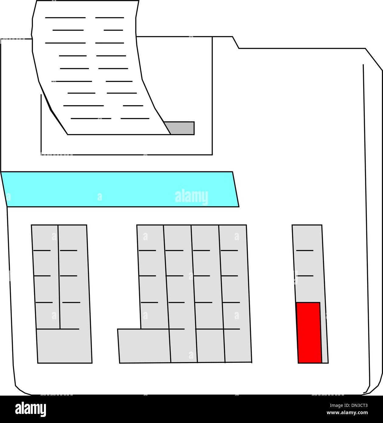 Electronic cash register Stock Vector Image & Art - Alamy