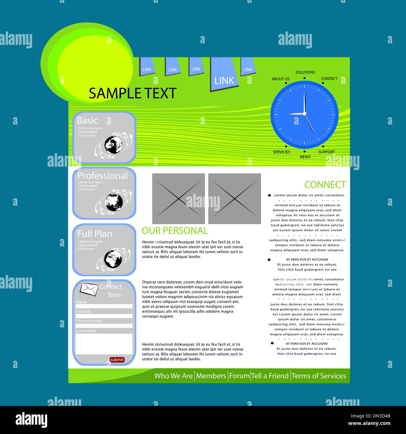 Clean template Stock Vector Images - Alamy