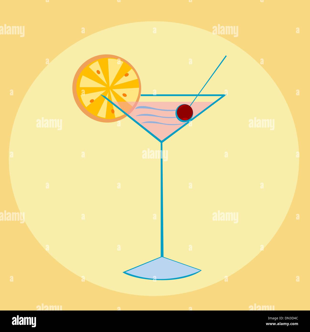 Cocktail illustration Stock Vector Images - Alamy