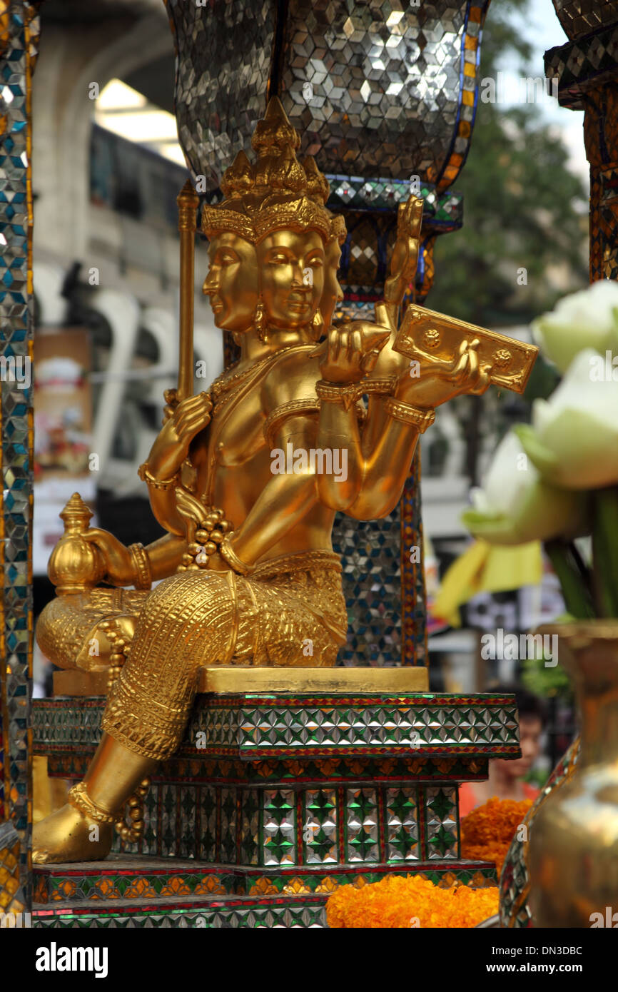 Erawan god statue at Erawan hindu shrine in Bangkok , Thailand Stock ...